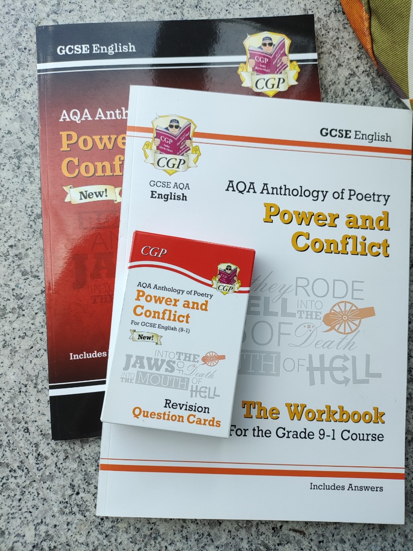 gcse English AQA Anthology poetry power and conflict CGP FULL SET, 興趣及 ...