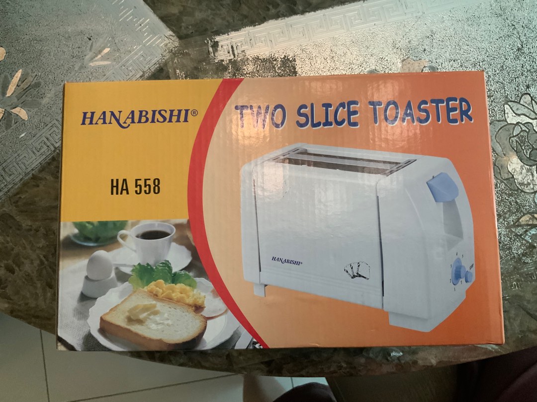 Hanabishi 2 Slices Bread Toaster HA558, TV & Home Appliances, Kitchen ...