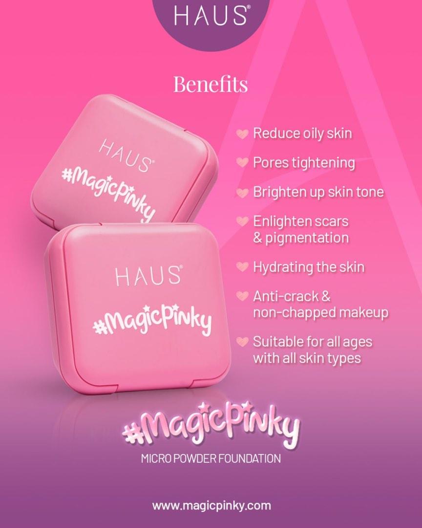 Haus Magic Pinky Powder Foundation, Beauty & Personal Care, Face ...
