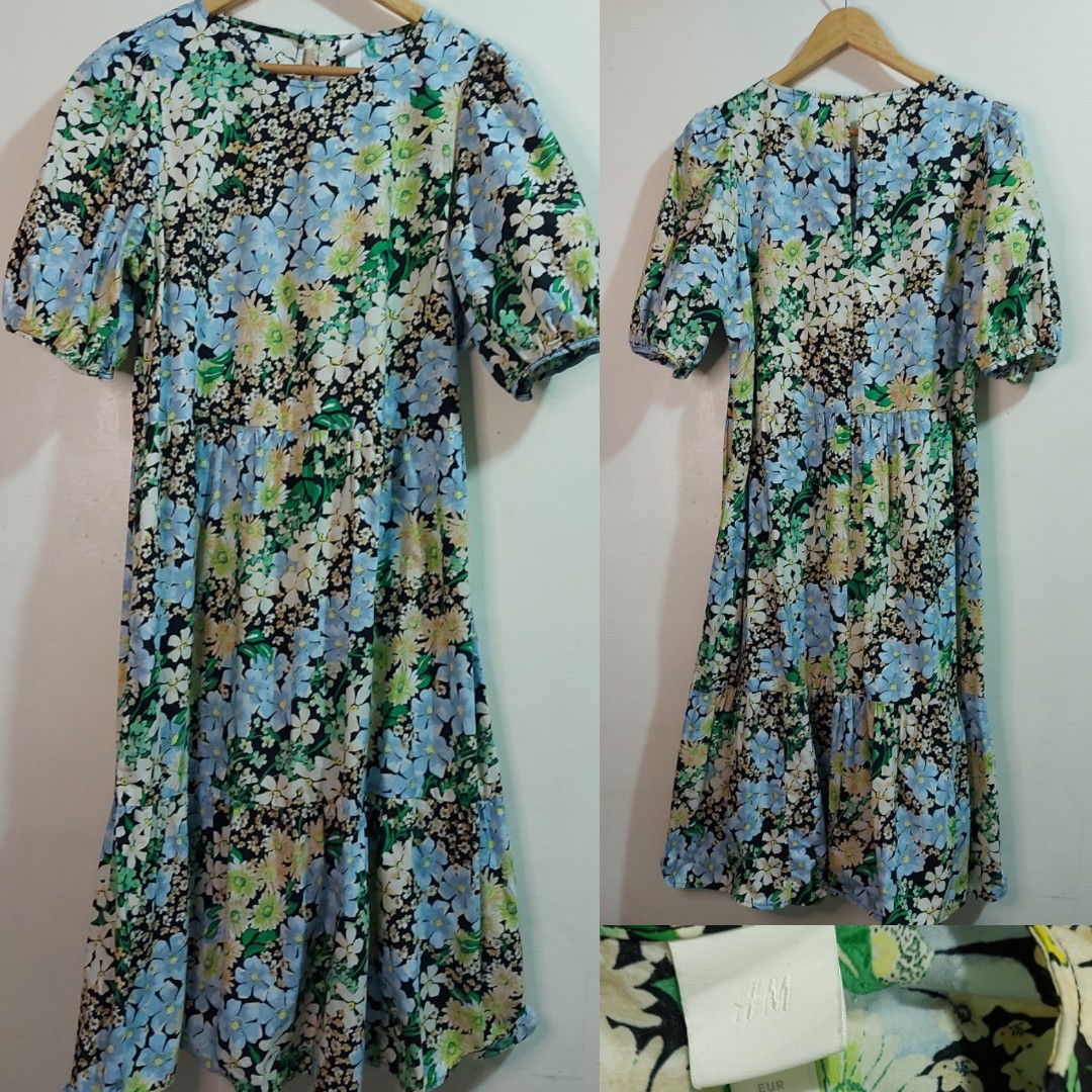 H&M Floral Maxi Dress, Women's Fashion, Dresses & Sets, Dresses on ...