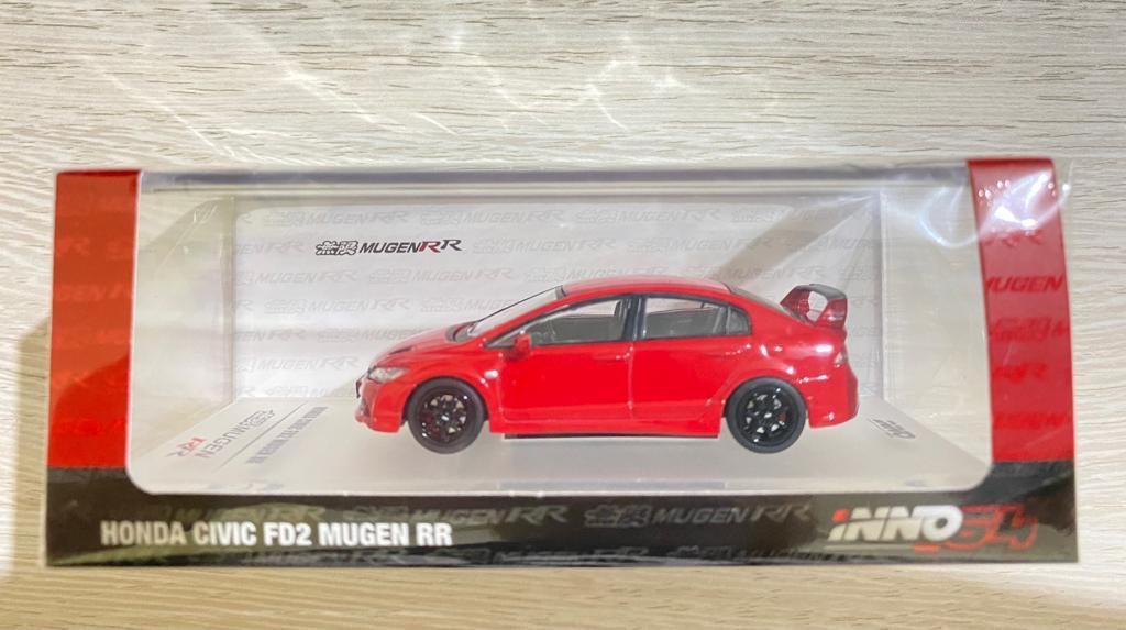 Honda Civic FD2 Mugen RR Red IN64-FD2R-RR, Toys & Collectibles, Mainan ...