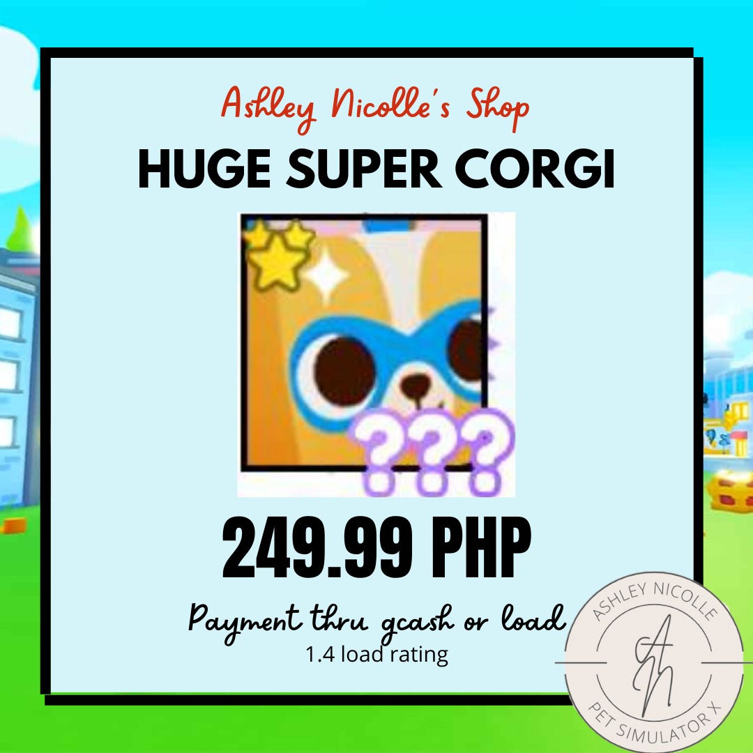HUGE SUPER CORGI| Pet Simulator X, Video Gaming, Gaming Accessories, In ...