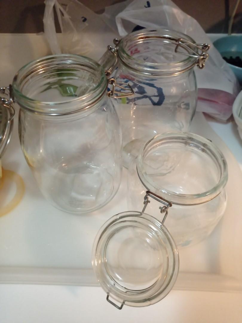 IKEA Korken with Jars Lid 1.8 L X2, 1L X1, Furniture & Home Living ...
