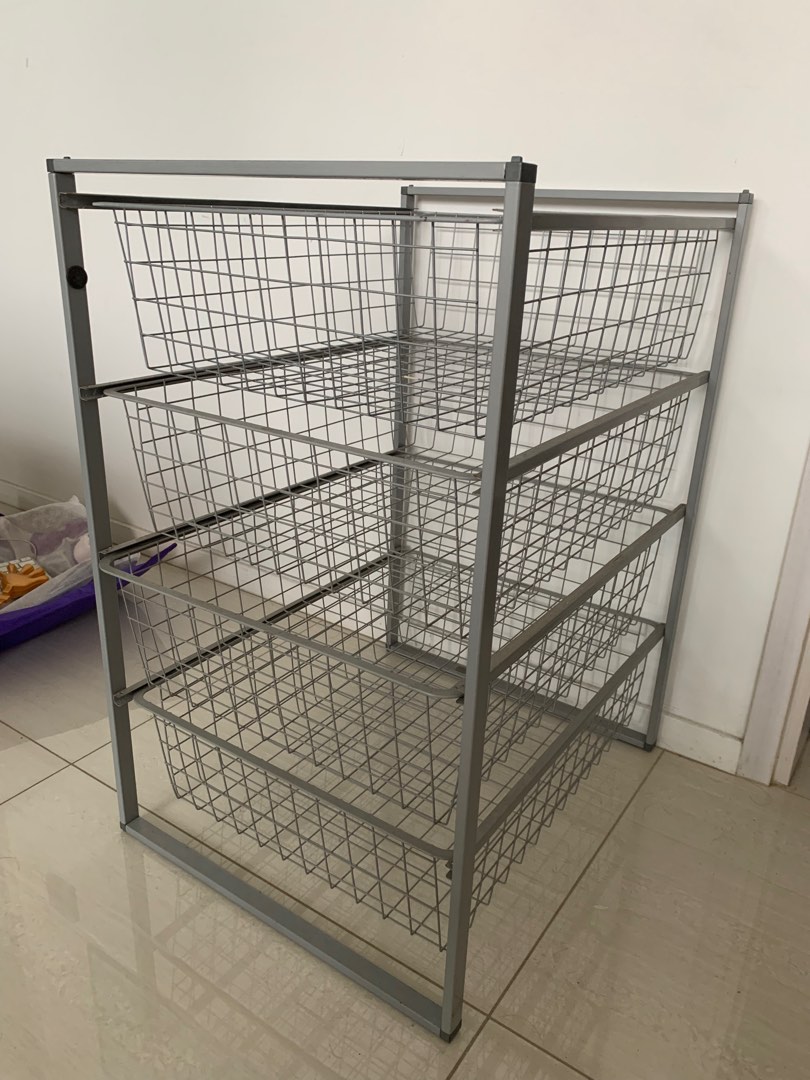 IKEA Metal Rack, Furniture & Home Living, Furniture, Shelves, Cabinets ...