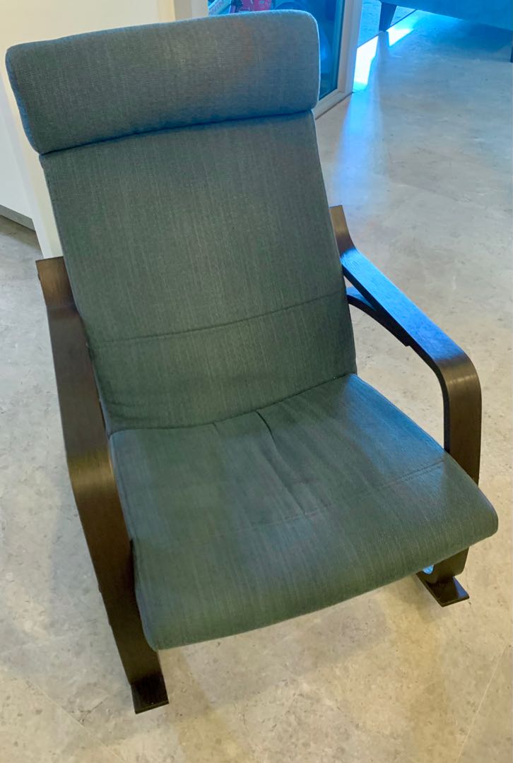 IKEA POANG rocking chair, Furniture & Home Living, Furniture, Chairs on ...
