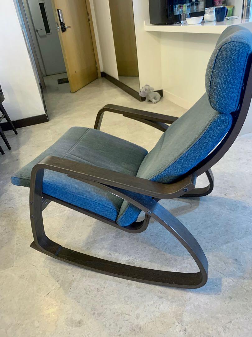 IKEA POANG rocking chair, Furniture & Home Living, Furniture, Chairs on ...
