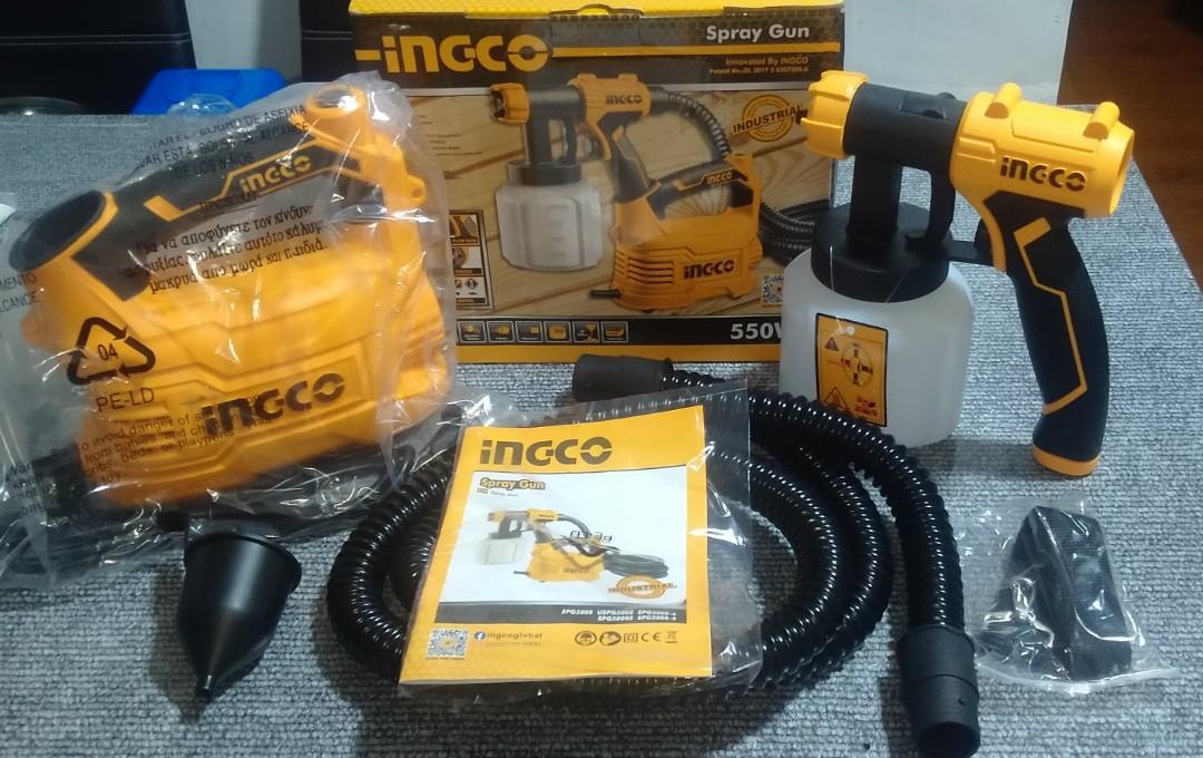 INGCO Electric Spray Gun Paint Zoom 550 Watts, Commercial & Industrial ...