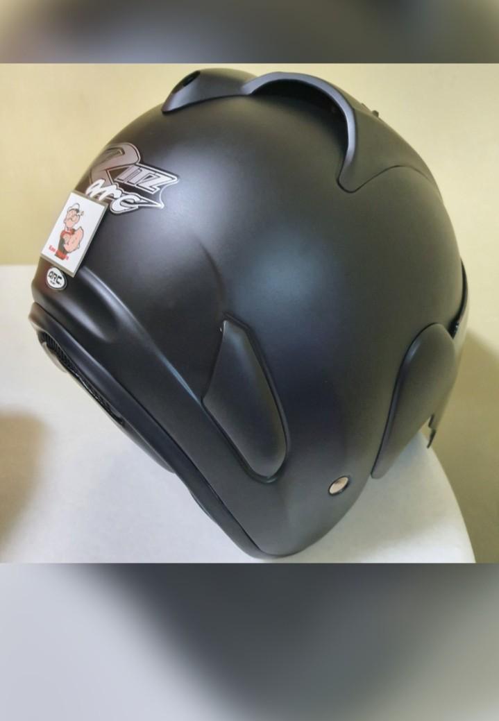INSTOCK ARC matte black helmet, Motorcycles, Motorcycle Accessories on ...