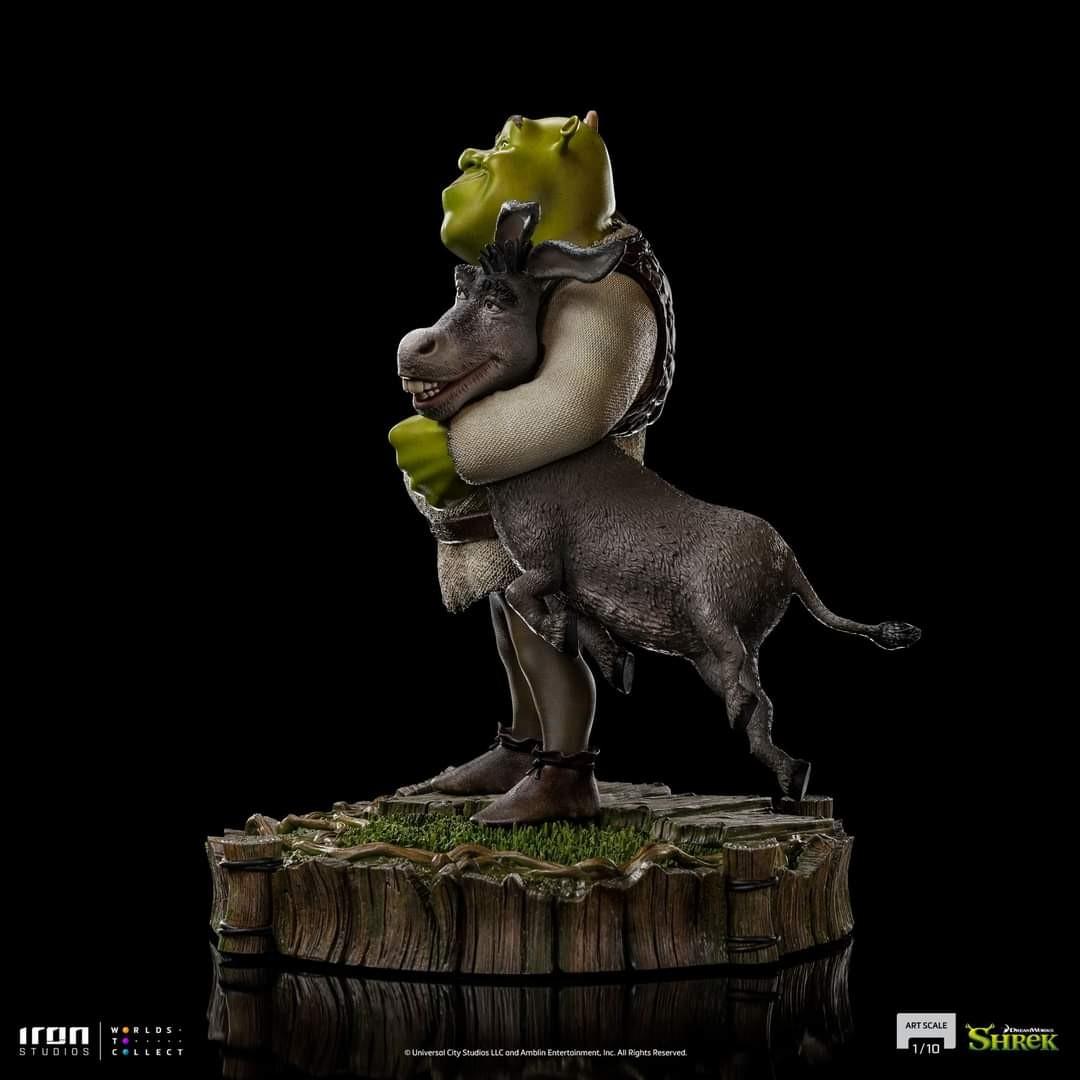 Iron Studio Shrek Donkey and The Gingerbread Man – Deluxe Art Scale 1/ ...