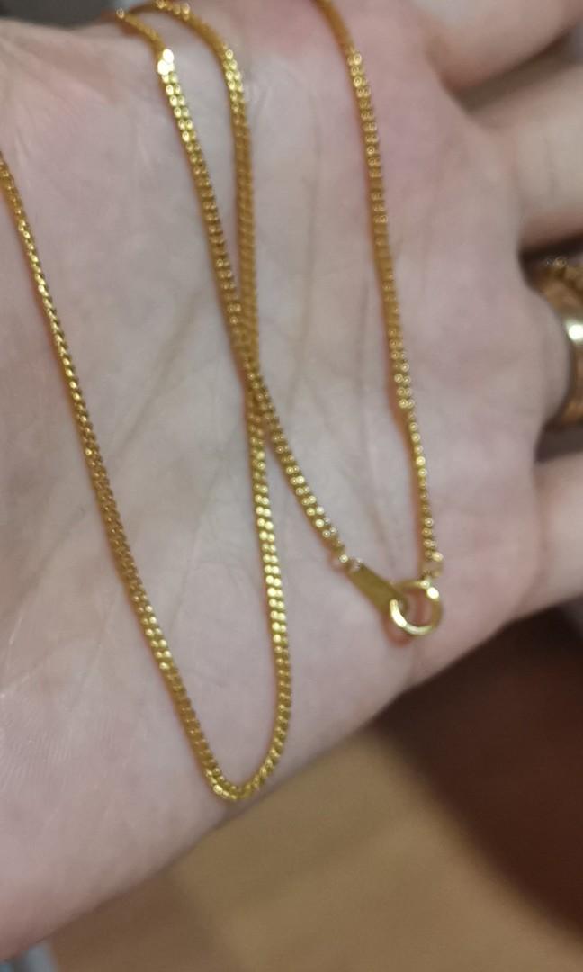 Japan gold Chain 24inches, Luxury, Accessories on Carousell