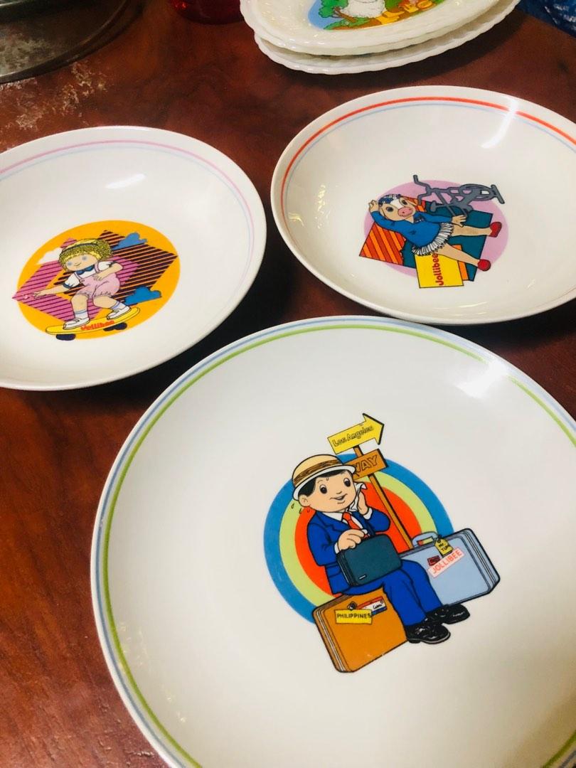 Jollibee vintage & authentic plates, Furniture & Home Living ...