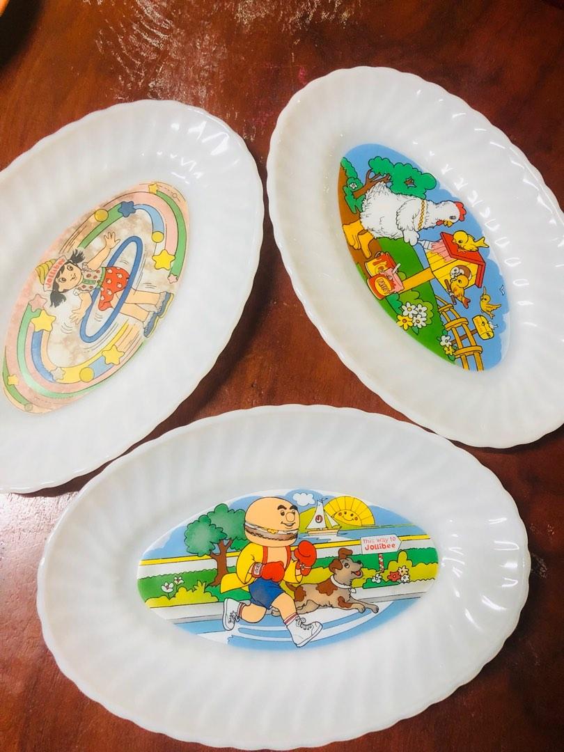 Jollibee vintage & authentic plates, Furniture & Home Living ...