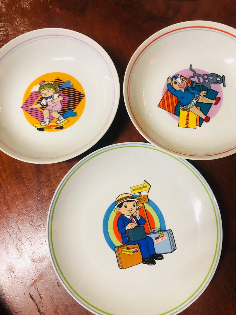 Jollibee vintage & authentic plates, Furniture & Home Living ...