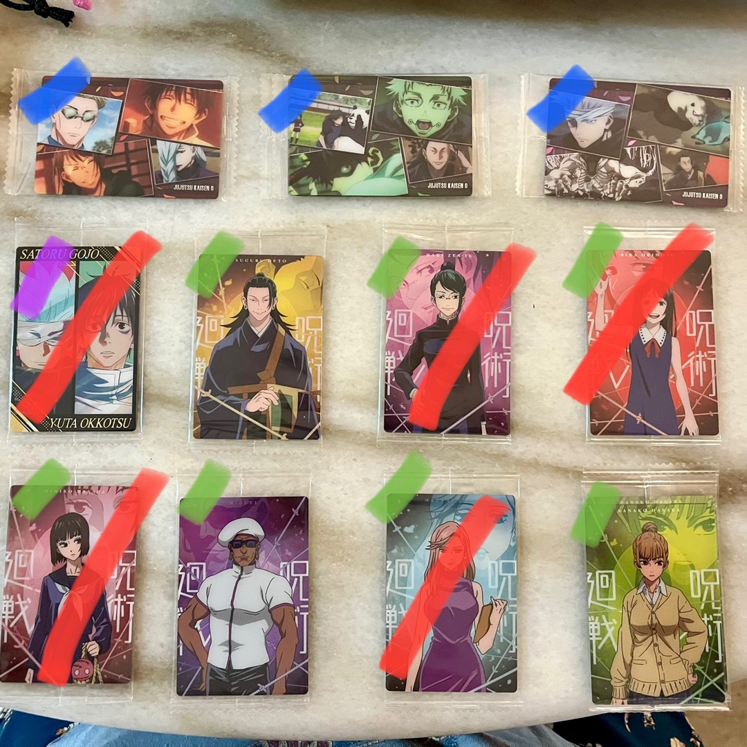 Jujutsu Kaisen 0 JJK Wafer Cards, Hobbies & Toys, Memorabilia ...