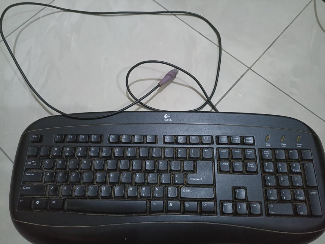 Keyboard Logitech jadul, Elektronik, Bagian Komputer & Aksesoris di ...