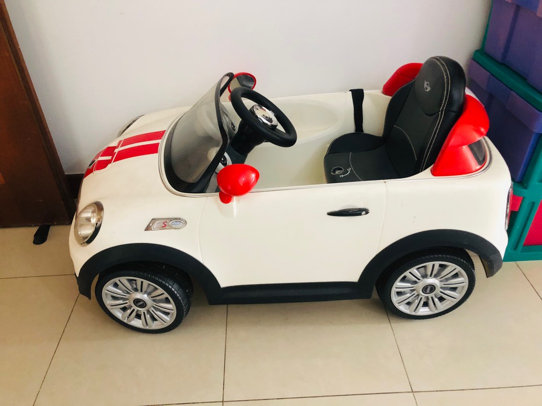 Kids electric car (mini cooper), Babies & Kids, Going Out, Other Babies ...