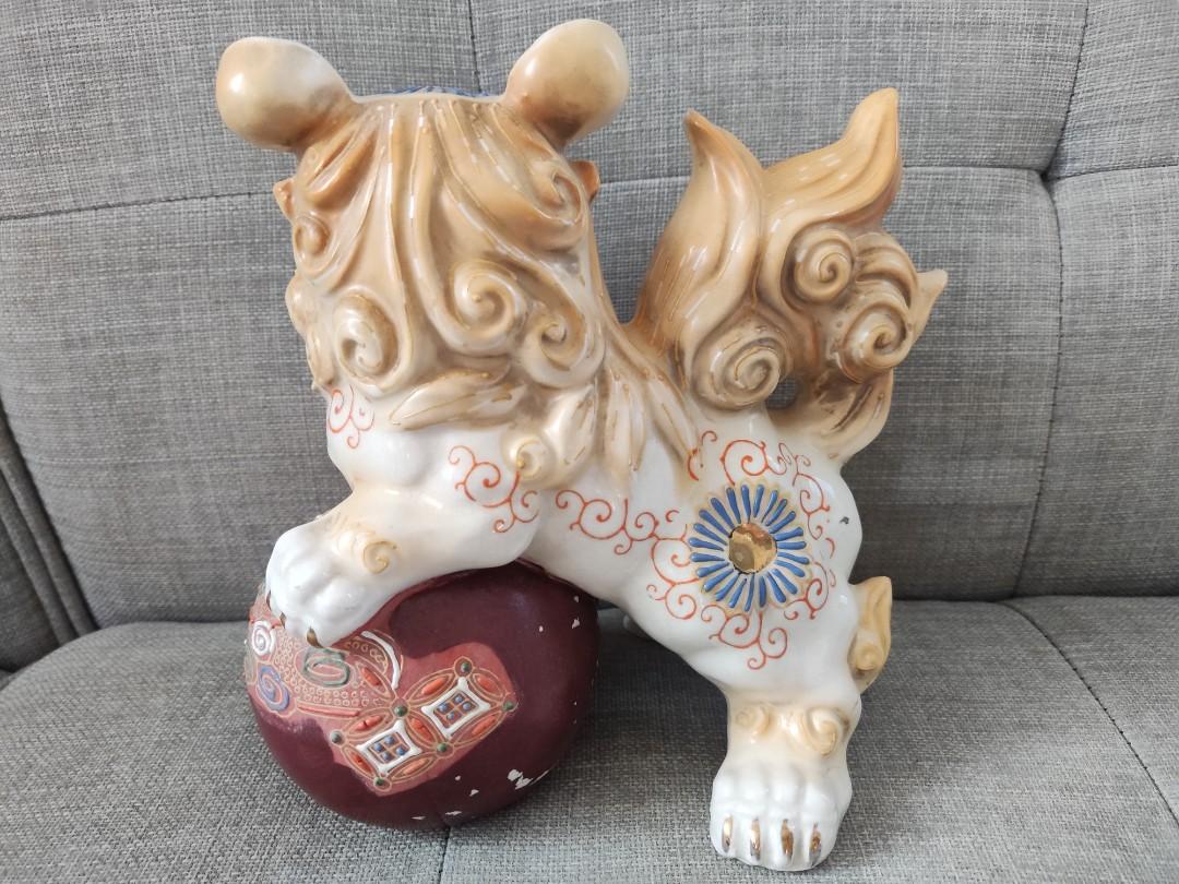 Kutani Foo Dog, Hobbies & Toys, Memorabilia & Collectibles, Vintage ...