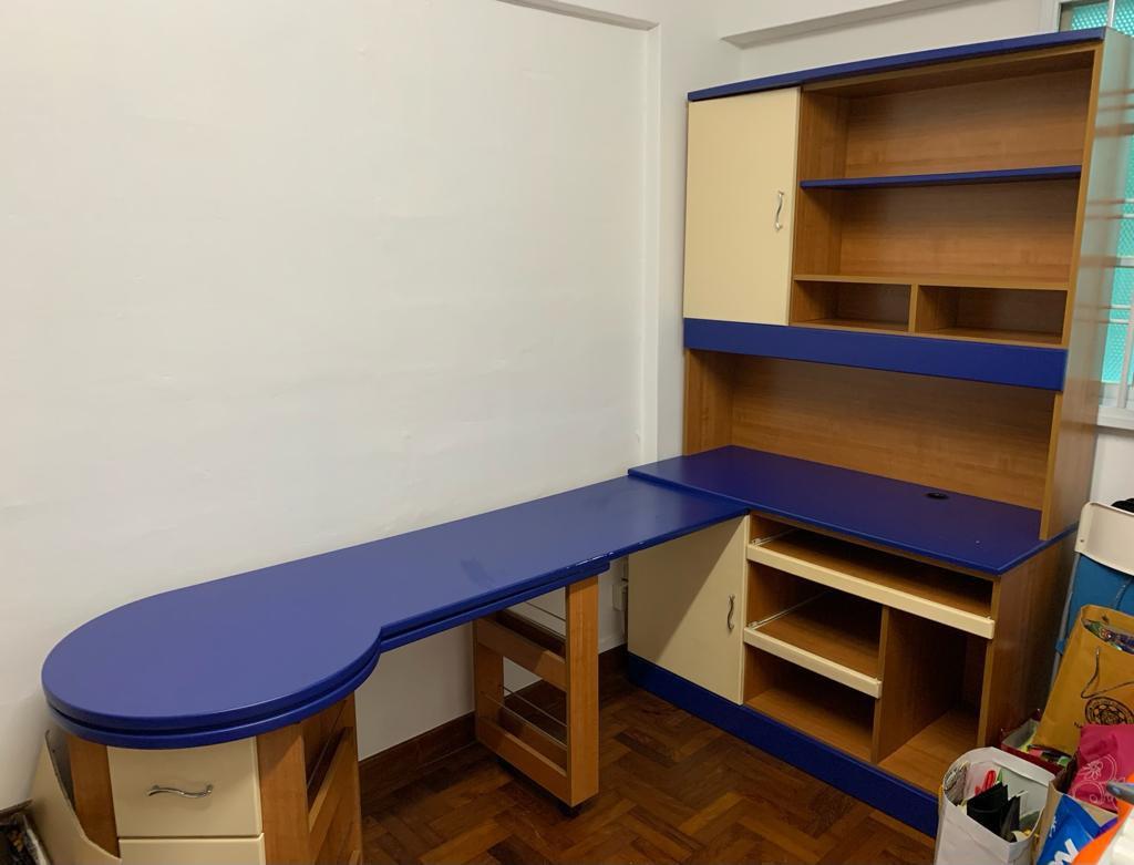 L shape study table, Furniture & Home Living, Furniture, Tables & Sets ...