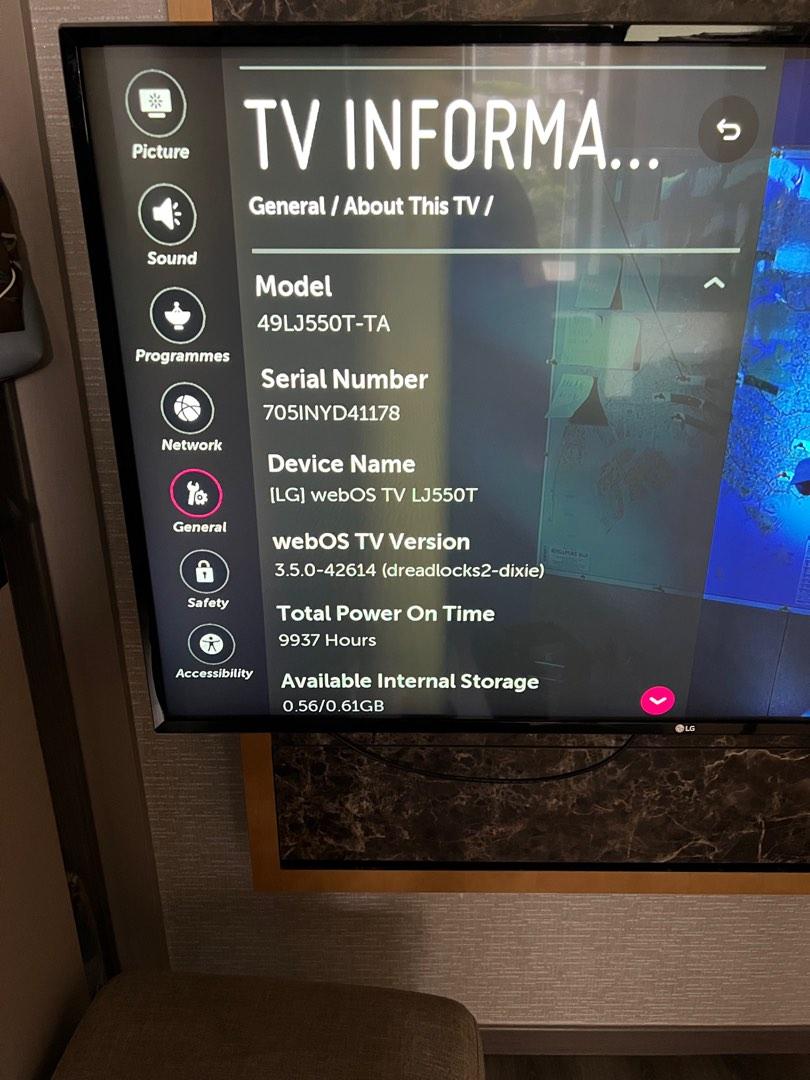 LG 48 inch TV 49LJ550T-TA, TV & Home Appliances, TV & Entertainment, TV ...