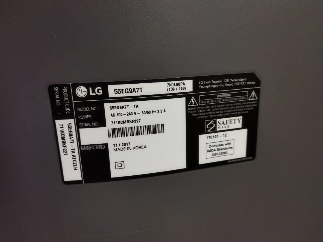 LG 55"inch Full HD OLED Tv, TV & Home Appliances, TV & Entertainment ...