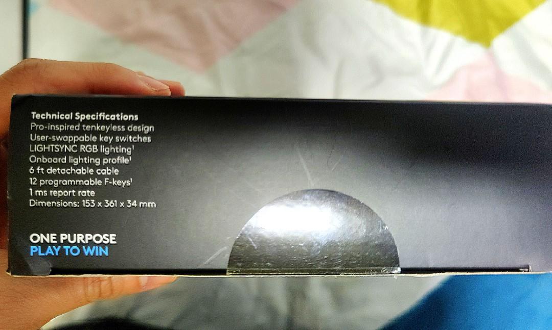 Logitech Pro X Gaming Keyboard Blue Switches Computers Tech Parts Accessories Computer