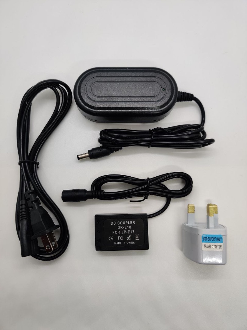 LP-E17 DC Coupler & Dummy Battery, Photography, Photography Accessories, Batteries & Chargers on ...