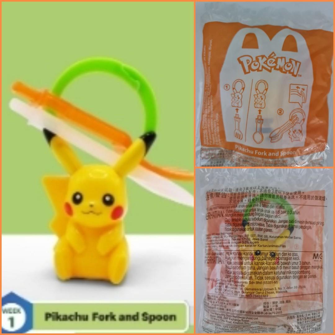 Macdonald's Happy Meal Toy- Pokemon Pikachu , Camping Wagon, Compass ...