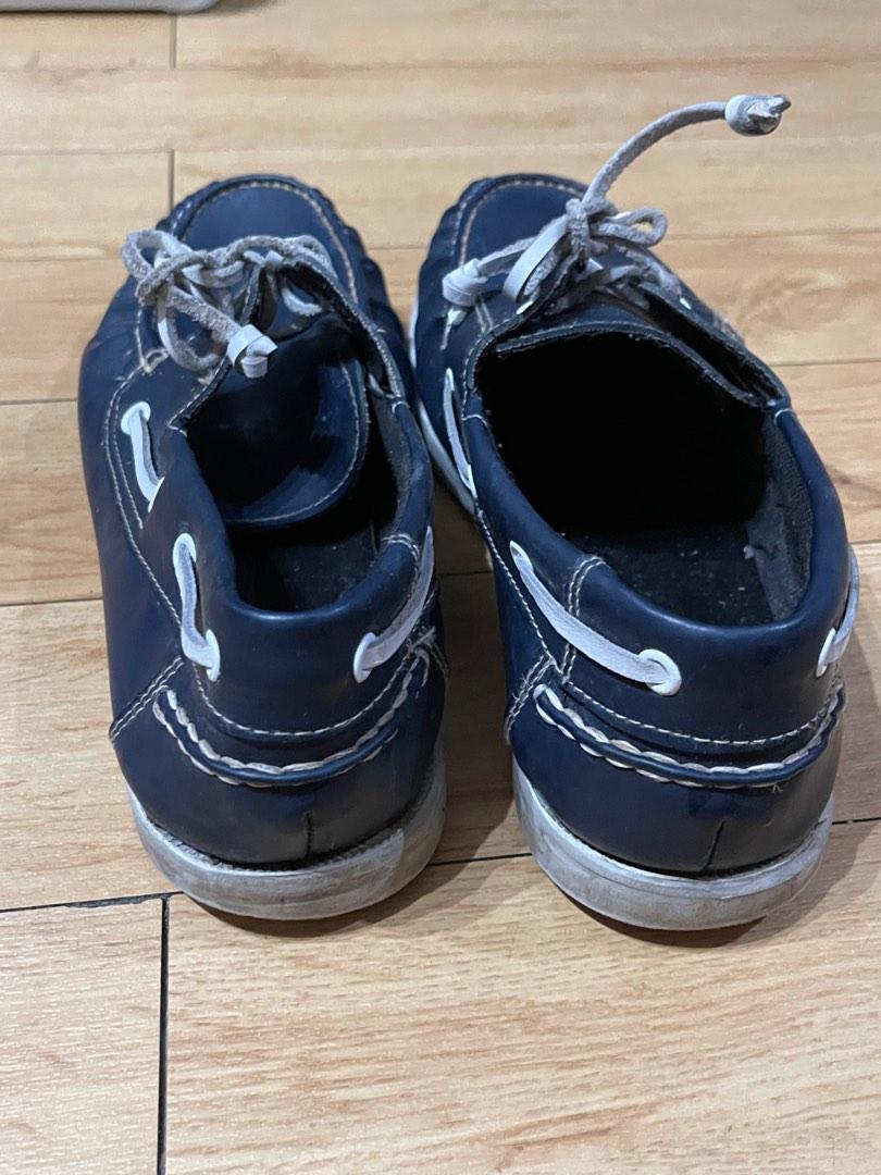 Marikina Handmade Navy Blue Boat Shoes, Men's Fashion, Footwear, Casual ...