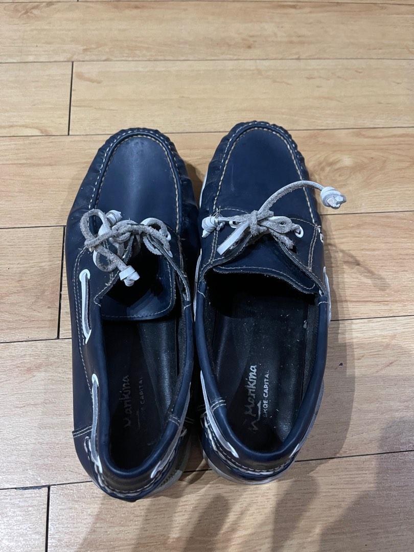 Marikina Handmade Navy Blue Boat Shoes, Men's Fashion, Footwear, Casual ...