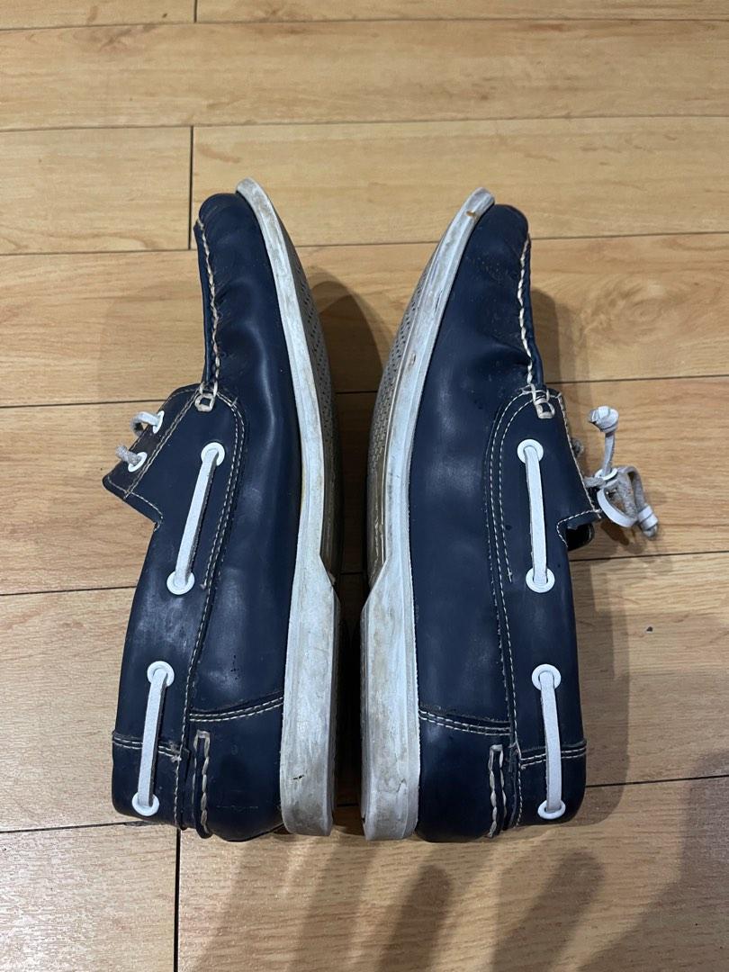 Marikina Handmade Navy Blue Boat Shoes, Men's Fashion, Footwear, Casual ...