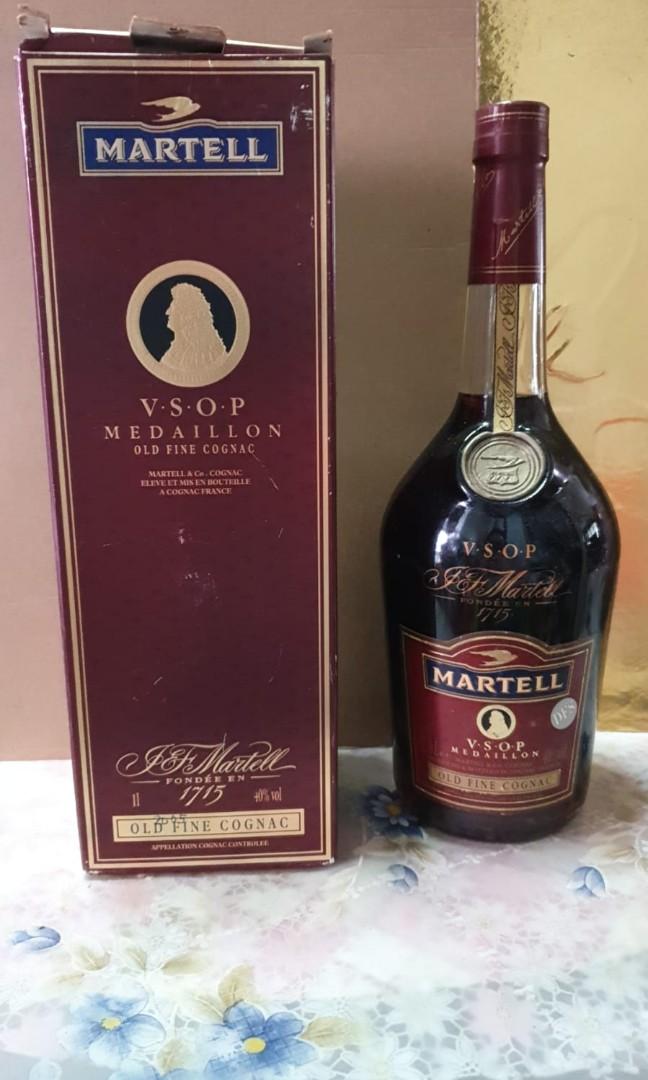 Martell VSOP COGNAC medallion , 1 litre, Food & Drinks, Alcoholic ...