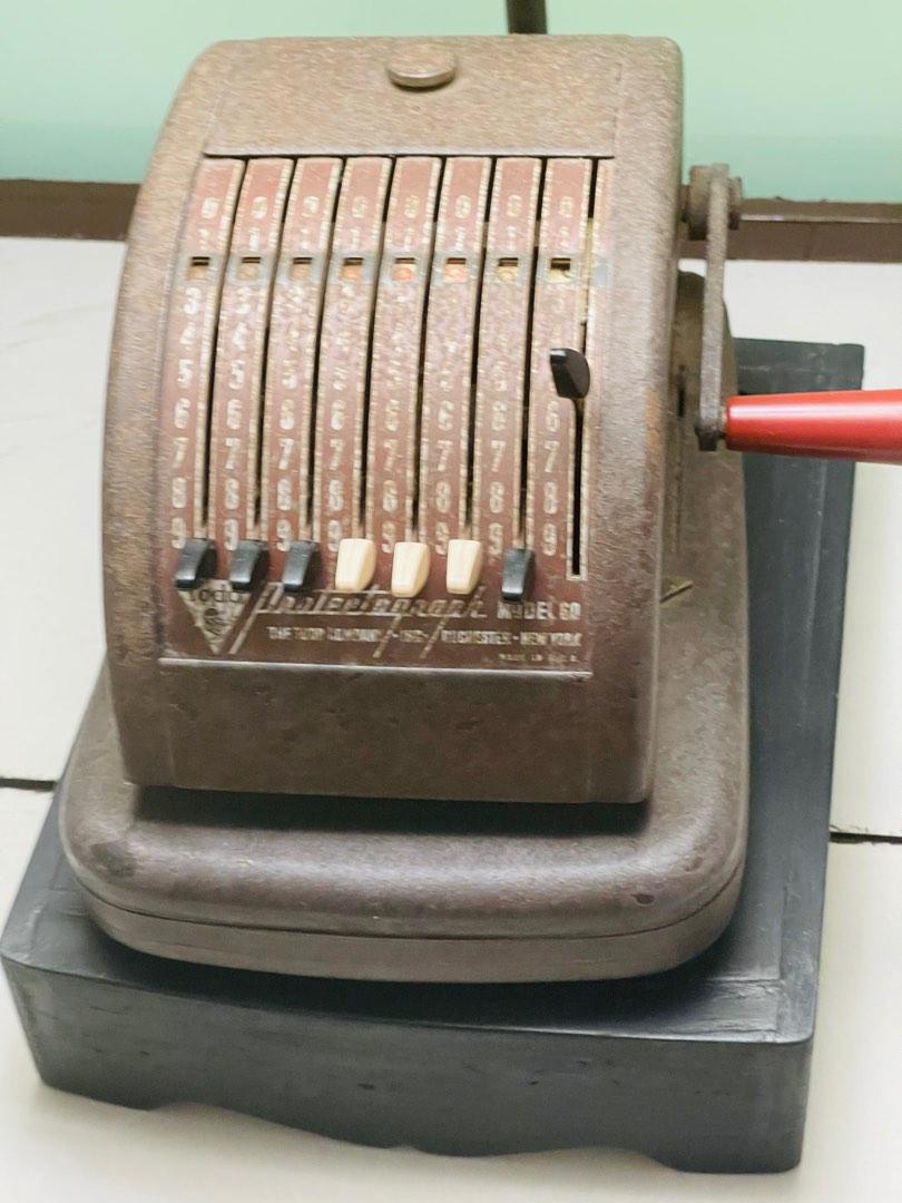 Meta Antique Lamp: Cheque Printing Machine, Furniture & Home Living ...