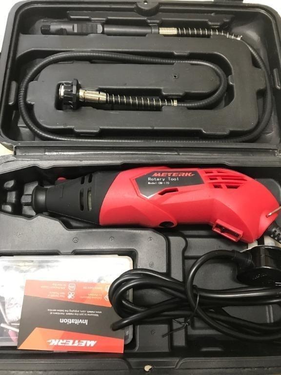 Meterk Rotary Tool DM-170, 170W, 8,000 to 35,000 RPM,6-Speed with Flex ...