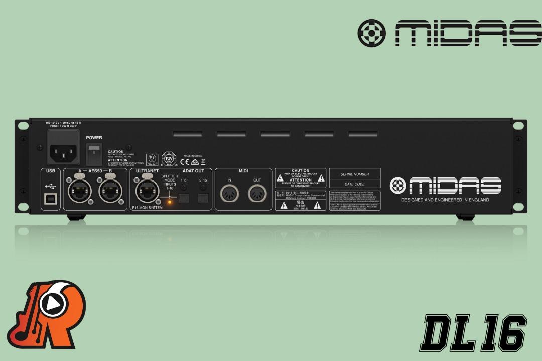 Midas DL16 16-input / 8-output Stage Box, Audio, Soundbars, Speakers ...