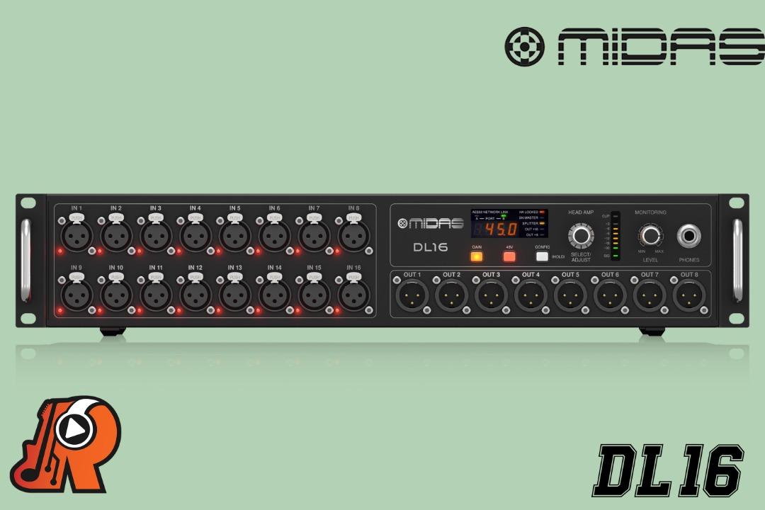 Midas DL16 16-input / 8-output Stage Box, Audio, Soundbars, Speakers ...