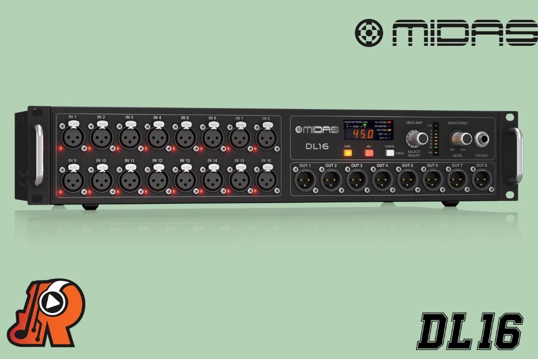 Midas DL16 16-input / 8-output Stage Box, Audio, Soundbars, Speakers ...