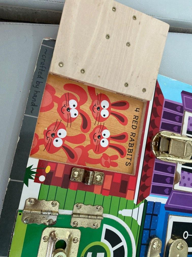 Montessori latch board, Babies & Kids, Infant Playtime on Carousell