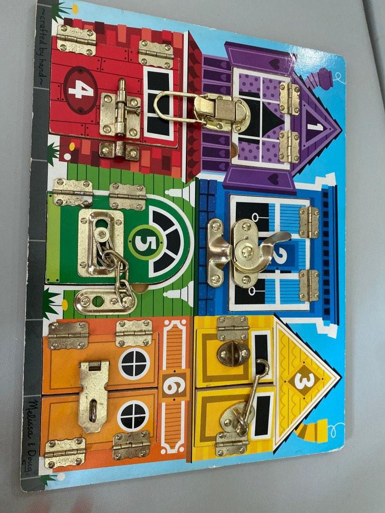 Montessori latch board, Babies & Kids, Infant Playtime on Carousell