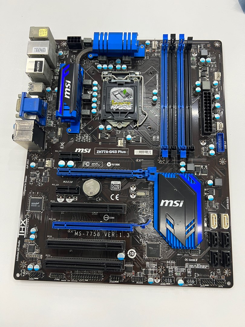 MSI ZH77A-G43 Plus, Computers & Tech, Parts & Accessories, Computer Parts on Carousell
