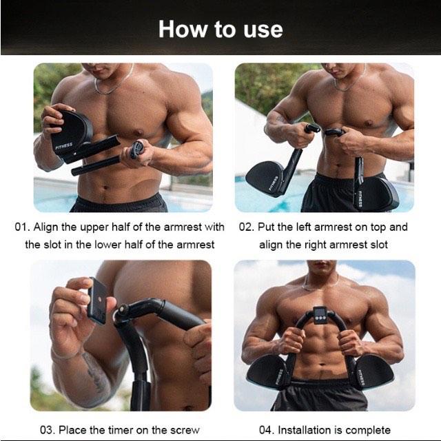 Multifunctional Plank Core Trainer With Timer Sports Equipment
