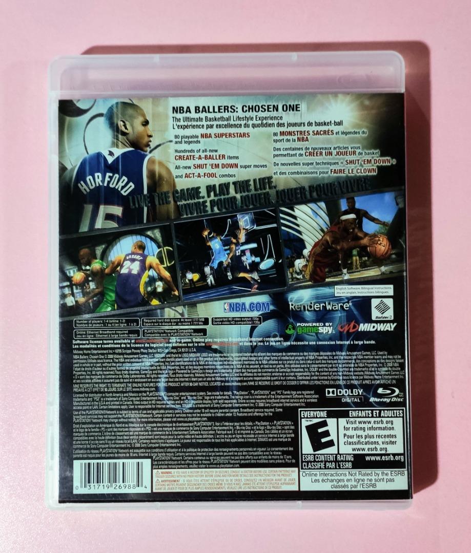 NBA Ballers Chosen One - [PS3 Game] [R1 / ENGLISH Language] [CIB ...