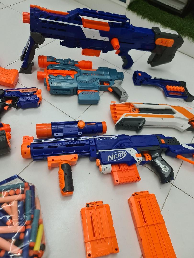 Nerf Gun Rukkus firestrike retaliator elite 2.0 roughcut, Hobbies ...