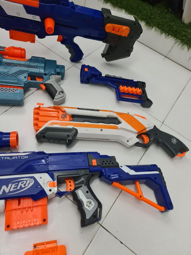 Nerf Gun Rukkus firestrike retaliator elite 2.0 roughcut, Hobbies ...