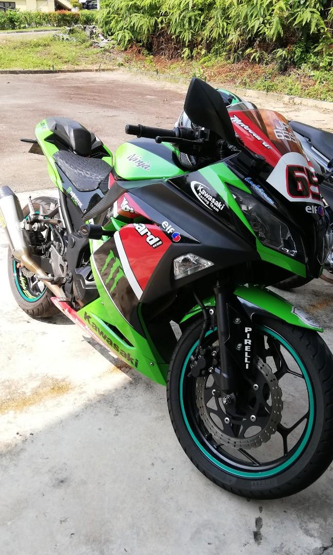 Ninja 250 Motocard Monster Energy Vinyl, Motorbikes on Carousell