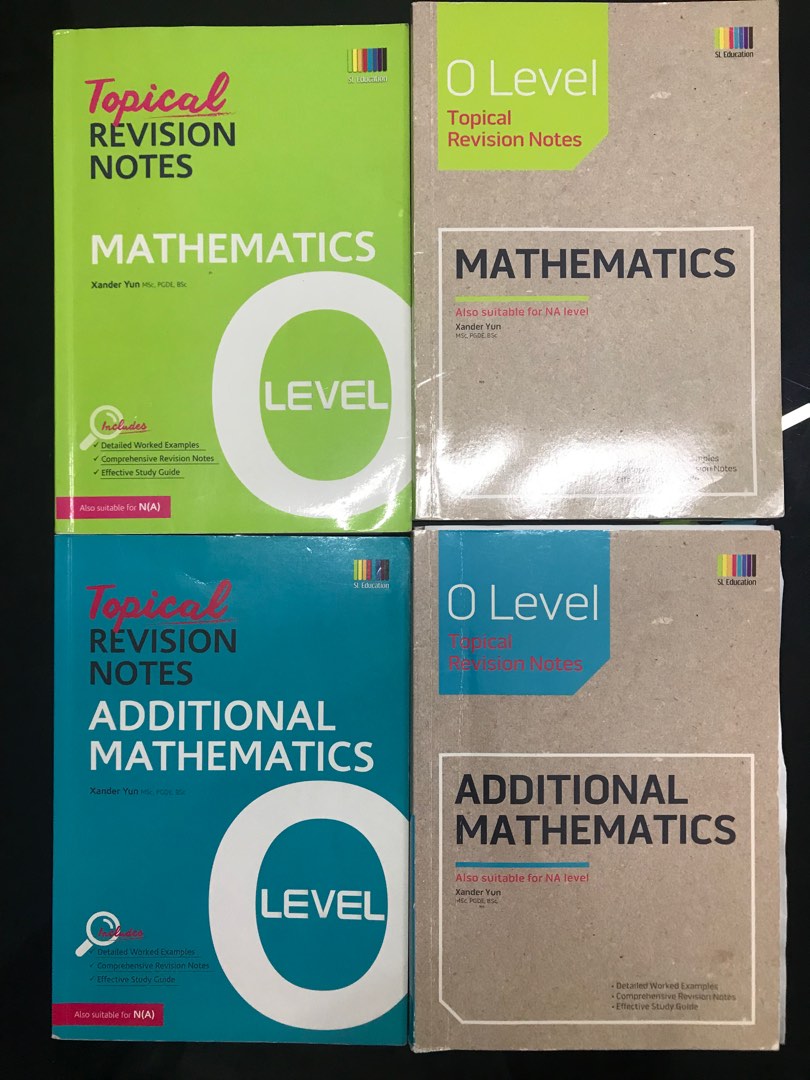 O Level Math/A Math Topical Revision, Hobbies & Toys, Books & Magazines ...