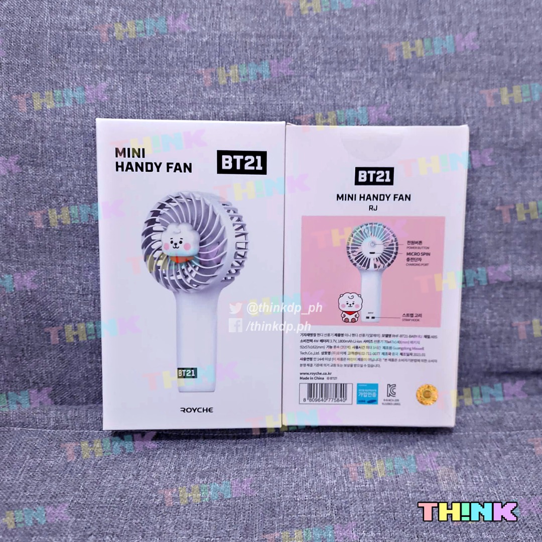[ON HAND] BT21 Baby RJ Mini Handy Fan ( bts jin ), Hobbies & Toys ...
