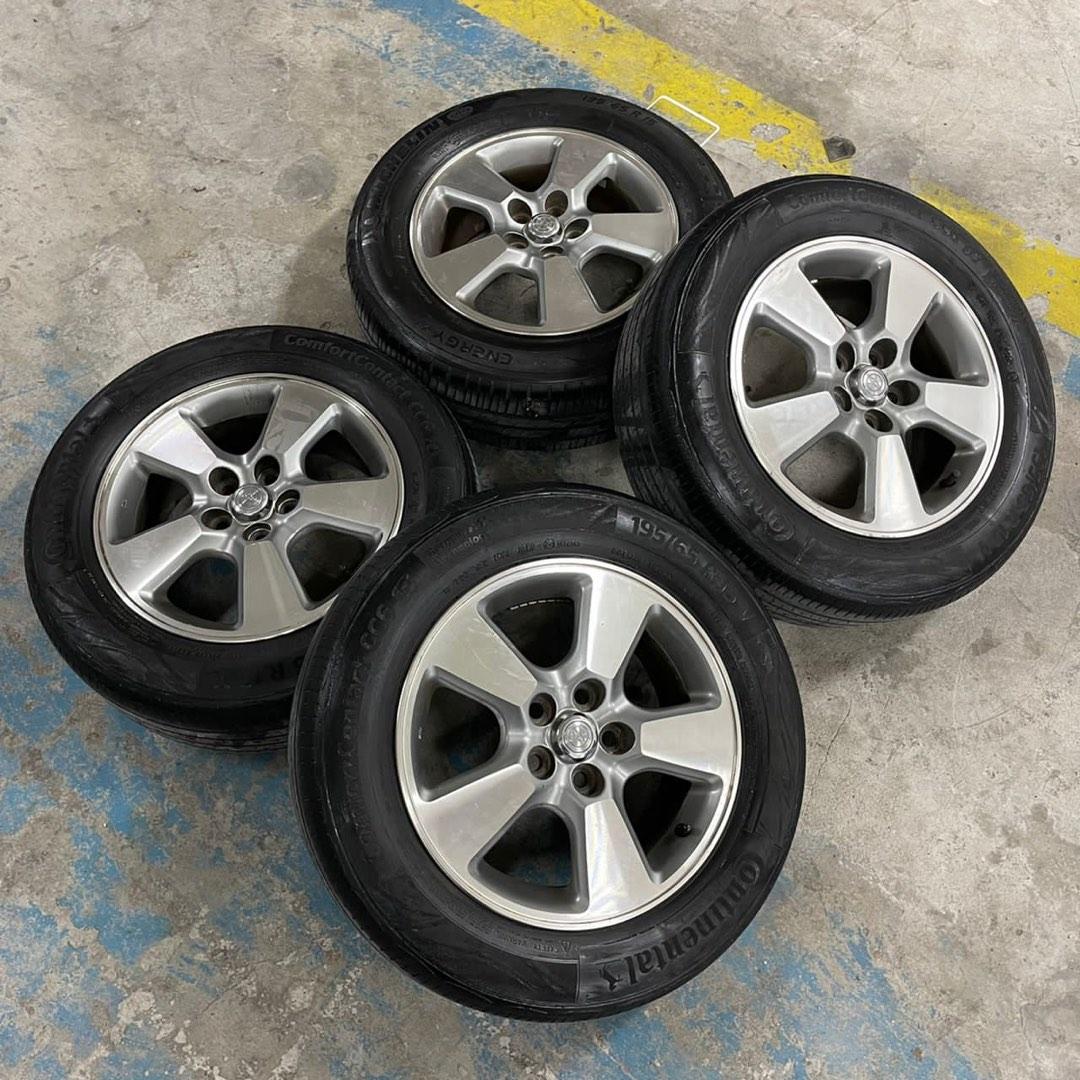 Original 15 inch sport rim Wish tyre 70%, Auto Accessories on Carousell