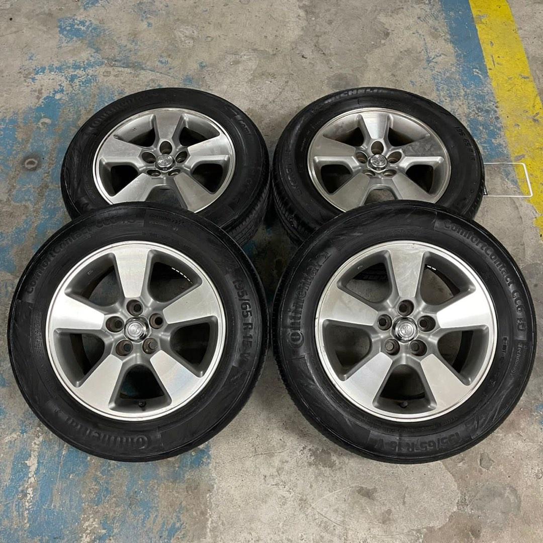Original 15 inch sport rim Wish tyre 70%, Auto Accessories on Carousell