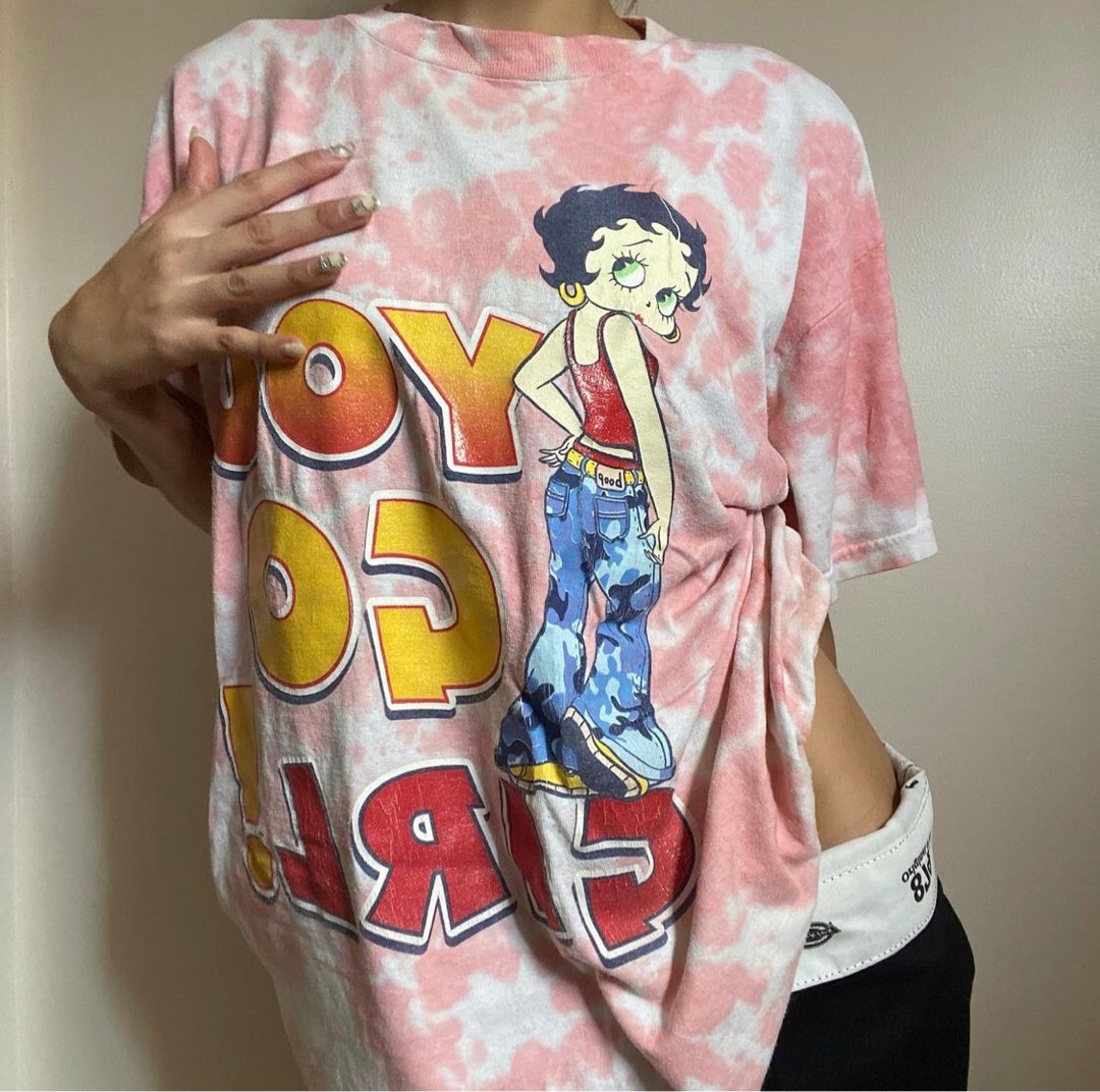 Original Betty Boop Brand Vintage Tee, Women's Fashion, Tops, Shirts on ...