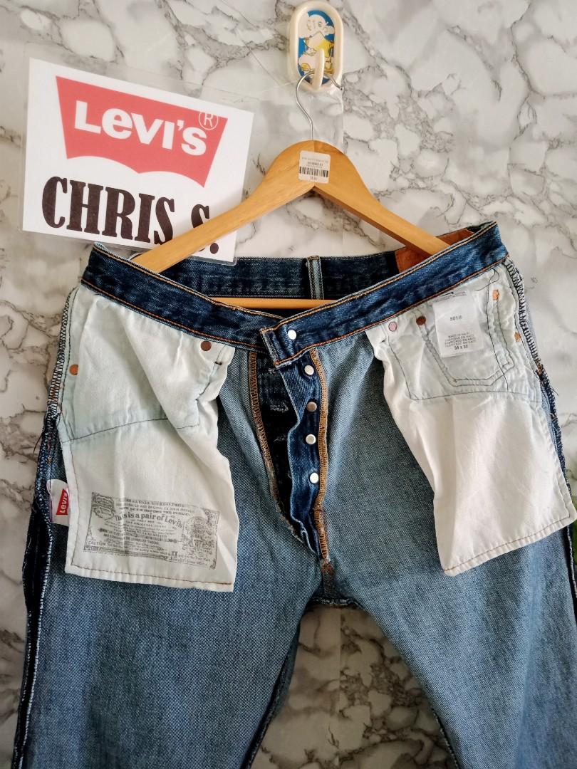 Original Levi's 501 Extended Patch Size 34x30 Made in Haiti Actual ...